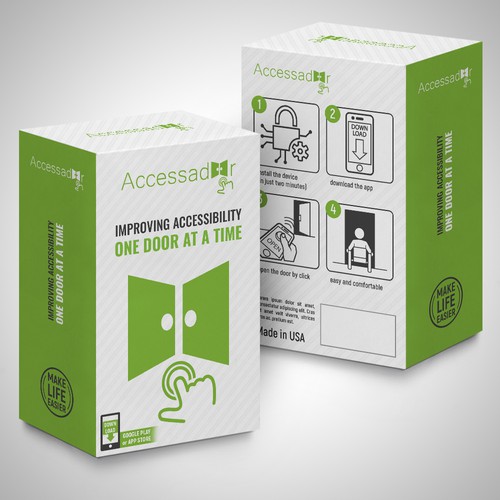 Accessadoor needs an attractive product package | Product packaging contest