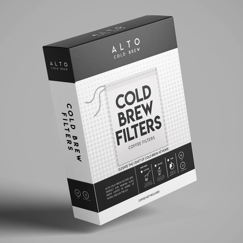 Modern package design for a box of cold brew coffee filters. | Product ...