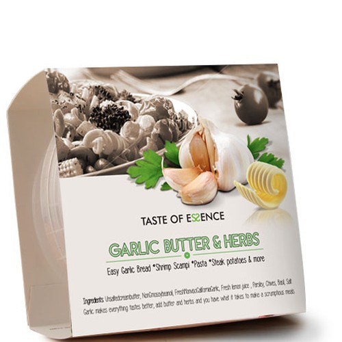 Help us design a new package for Garlic Essence (Butter & Herbs ...