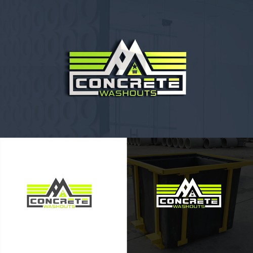 Designs | Design a eye catching logo for a new concrete washout tote ...
