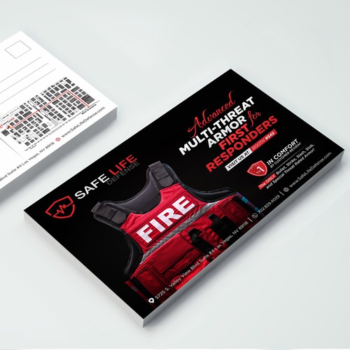 Create a clean and modern product flyer for Safe Life Defense Body ...