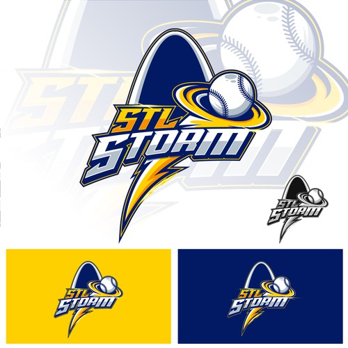 Designs | Youth Baseball Logo - STL Storm | Logo design contest
