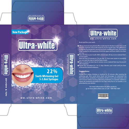 New Package design of Teeth Whitening Gel | Product packaging contest
