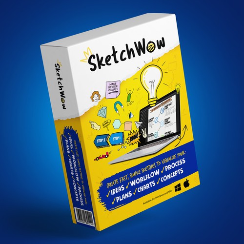 Designs | SketchWow Needs A Catchy New Software Box | Product packaging ...
