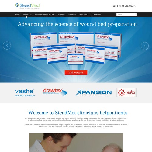 High End, Professional Website for Medical Device Company | Web page ...