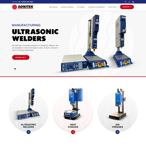 Designs | Industrial Automation Machine Maker Home Page Redesign | Web ...