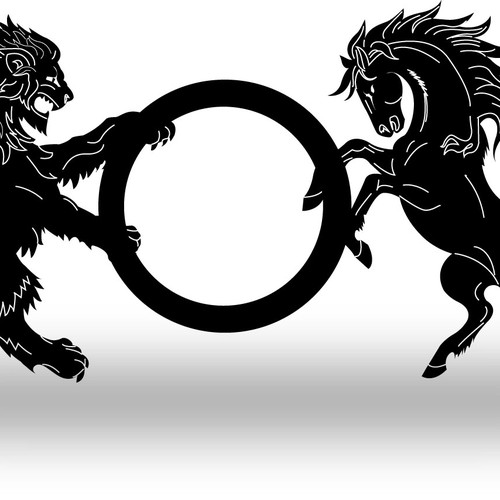 Black and White Crest/Drawing | Logo design contest