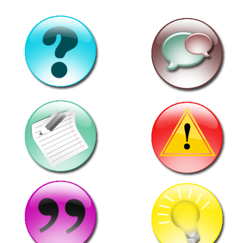 6 Workbook Icons | Button or icon contest