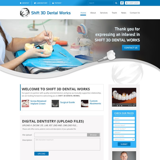 website | Web page design contest