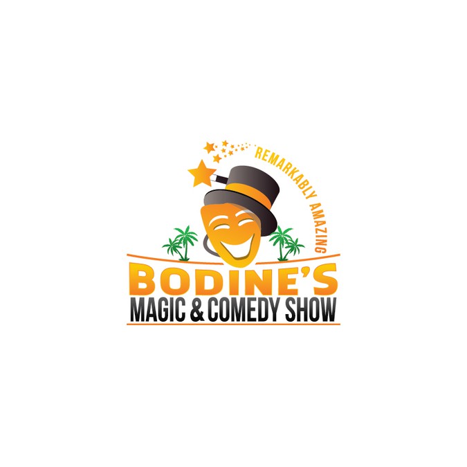 logo for Bodine's Magic & Comedy Show | Logo design contest