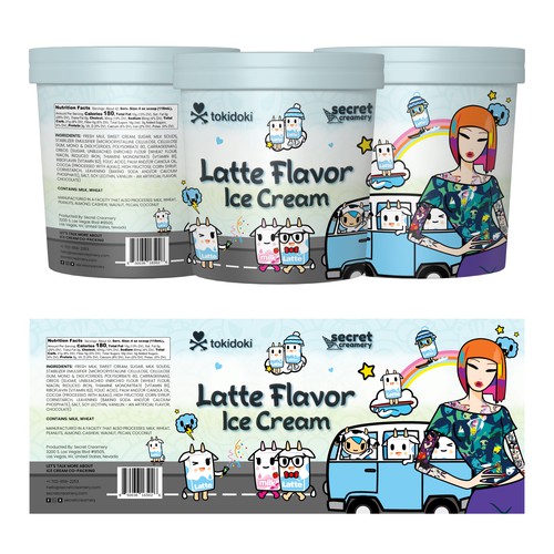 Designs | Tokidoki X Secret Creamery Ice Cream Pints | Product ...