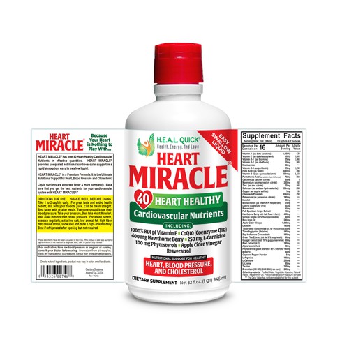 Designs | New look for Heart Miracle | Product label contest