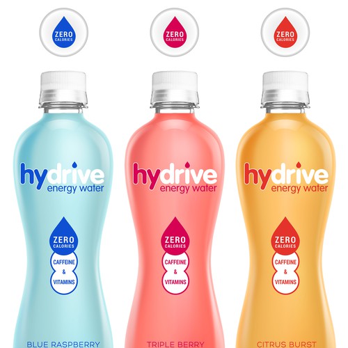 Create upscale, eye-catching bottle label for HYDRIVE Energy Water ...