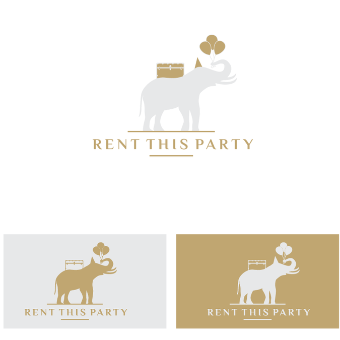 Luxurious PARTY BOX Logo --- RENT THIS PARTY | Logo design contest