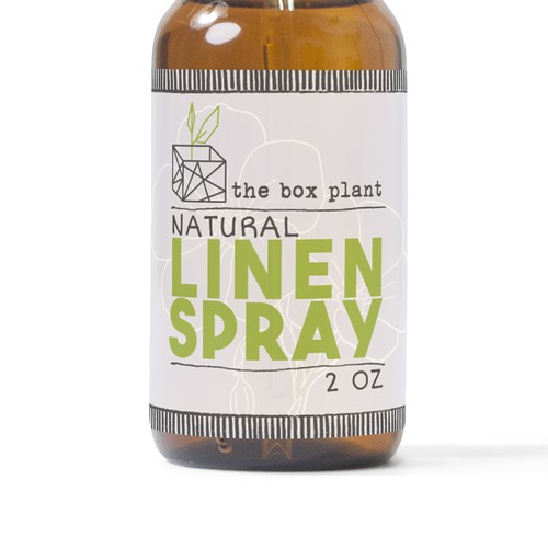 Need label design for natural linen spray line | Product label contest