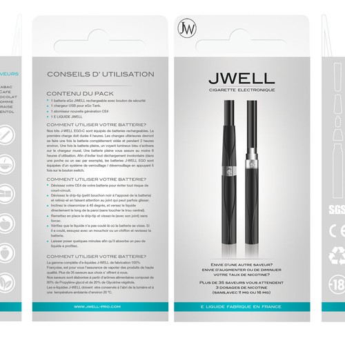 Need packaging for a e-cigarette brand called J WELL | Product ...