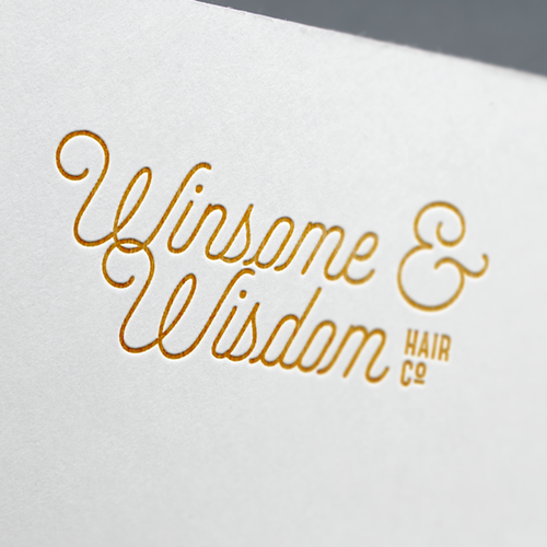 Design a whimsical and classy logo for Winsome & Wisdom Hair Co. | Logo ...