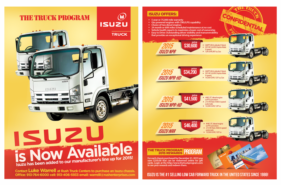 Introducing Isuzu flyer | Postcard, flyer or print contest
