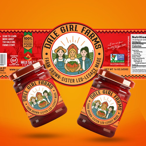 Designs | Farm to Table Salsa Label Design-Purpose Driven Brand ...