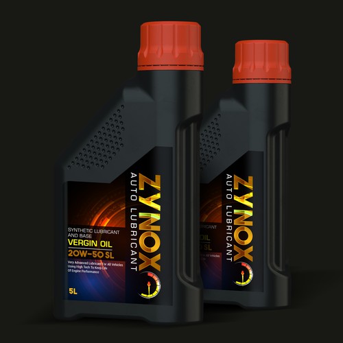 Designs | auto lubricant label design | strong , modern and powerful ...