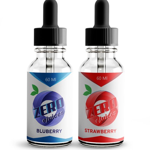 Modern & Vibrant E Liquid Bottle Design | Product label contest