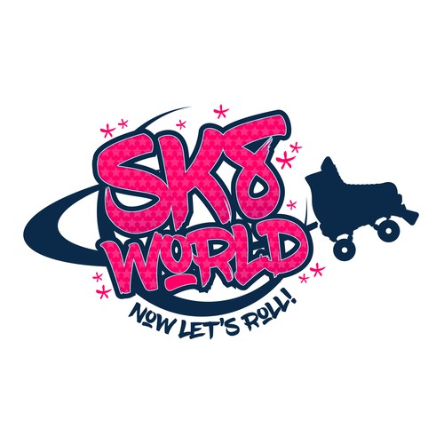 Trendy roller rink logo | Logo & brand identity pack contest