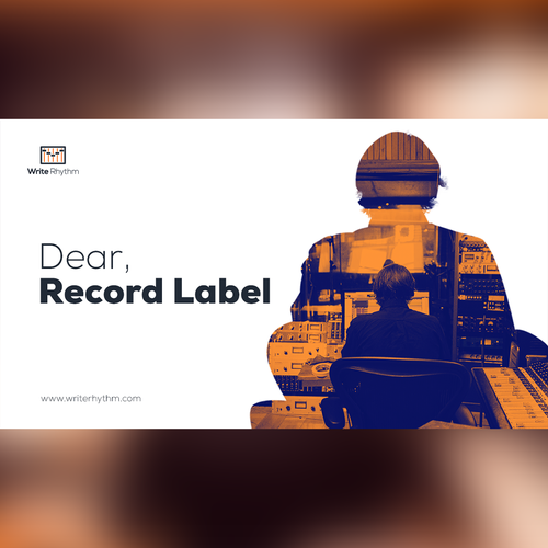 "Dear, Record Label" banner ad | Banner ad contest