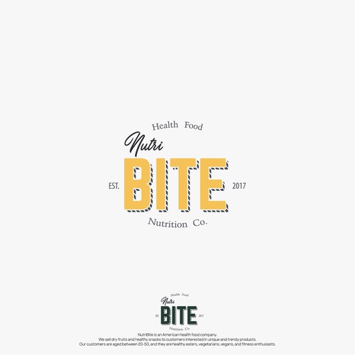 Design a trendy logo for a health snack company "NutriBite" | Logo ...