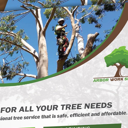 Design A5 leaflet for local tree work (arboriculture) business ...