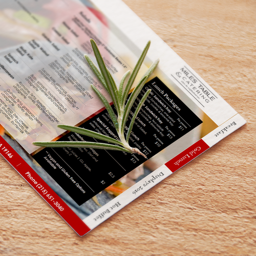 Create Catering Menus for Miles Table & Catering | Menu contest
