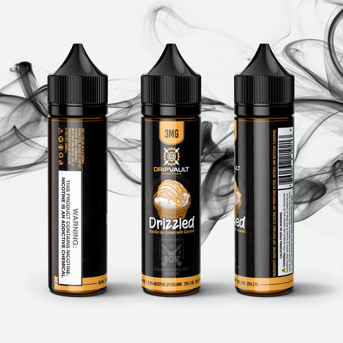 Re-design an e-liquid label | Product label contest
