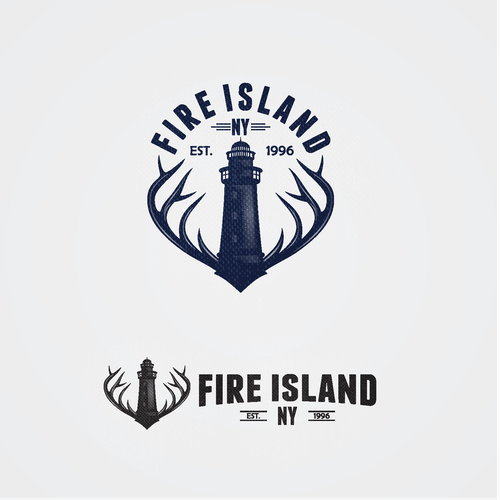Fire Island Logo Fire Island New York NY Trip Vacation Hoodie Gifts