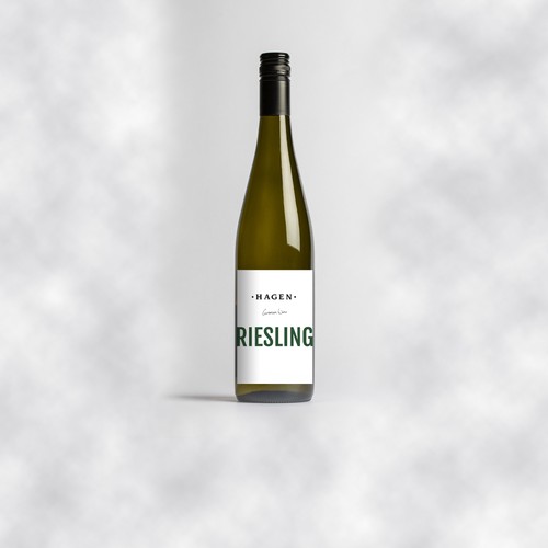 Create a tight and modern German riesling label | Product label contest