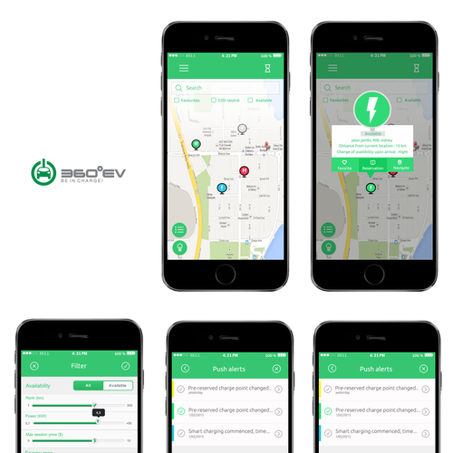 Create the new Waze app for Electric Car Drivers! | App design contest