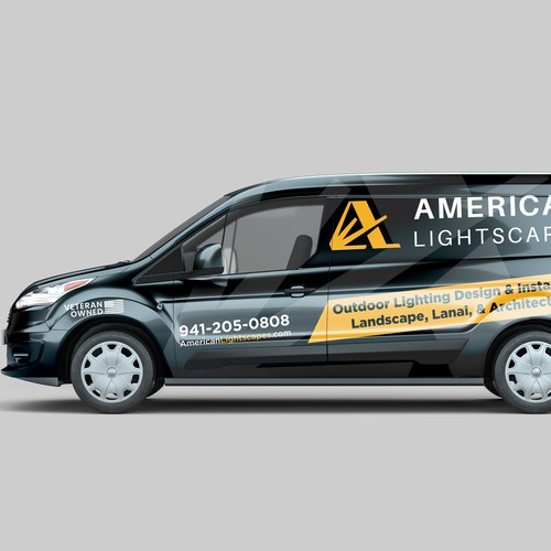 Designs | Sharp Van Wrap for Outdoor Lighting Service | Car, truck or ...