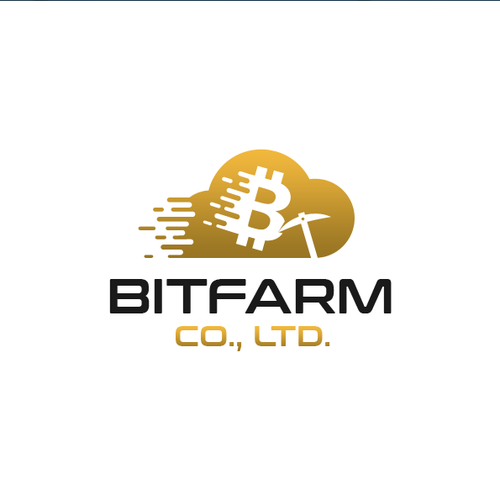 BITFARM - Cryptocurrency cloud mining logo and branding | Logo & brand ...