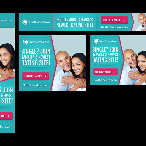 Create attractive, compelling banners for a brand new dating site ...