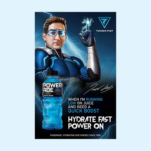 Designs | Design a Superhero/Powerade Advertisement | Poster contest