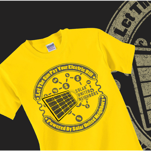 "Let The Sun Pay Your Electric Bill" solar energy t-shirt | T-shirt contest