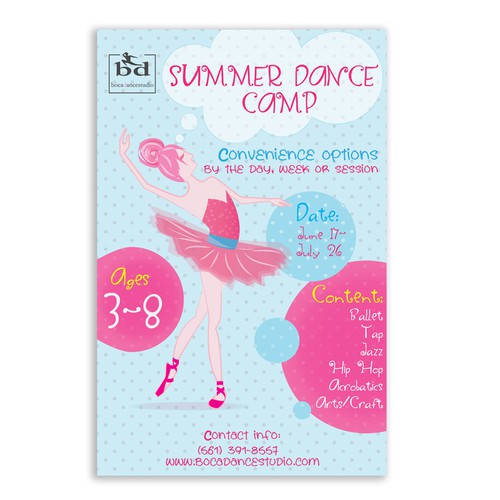 Designs | New postcard or flyer wanted for Boca Dance Studio | Postcard ...