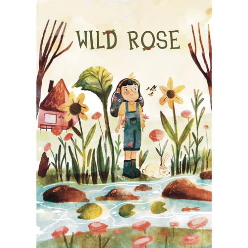 Designs | "Wild Rose" Whimsical Children's Book Cover and illustrations ...