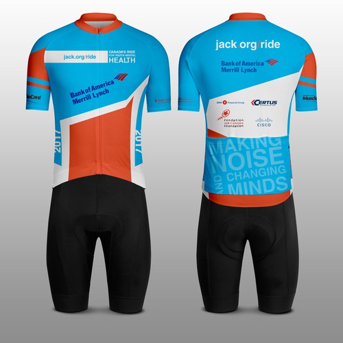 Design Cycling Jerseys for over 900 riders at the 2017 Jack Ride ...