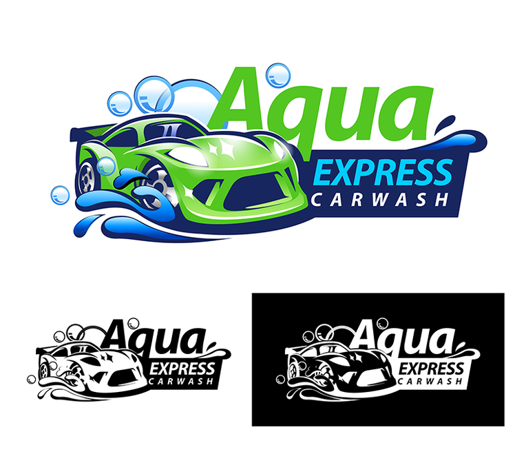 aqua express car wash | Logo design contest