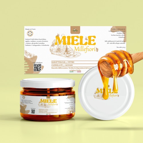 Designs | Miele Italiano da Api Italiane | Product packaging contest