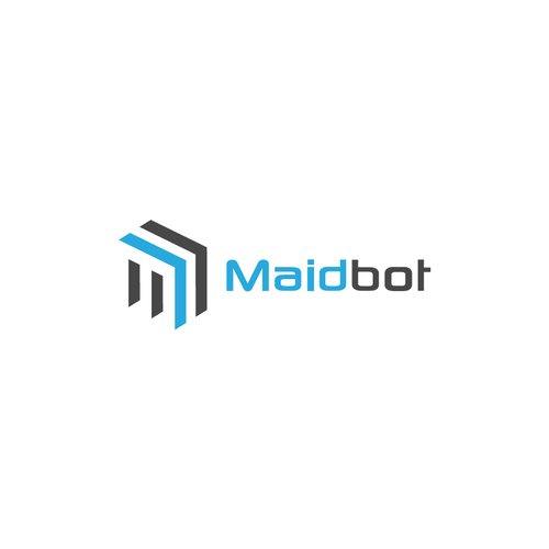 Create an incredible futuristic and minimal logo for Maidbot - a ...