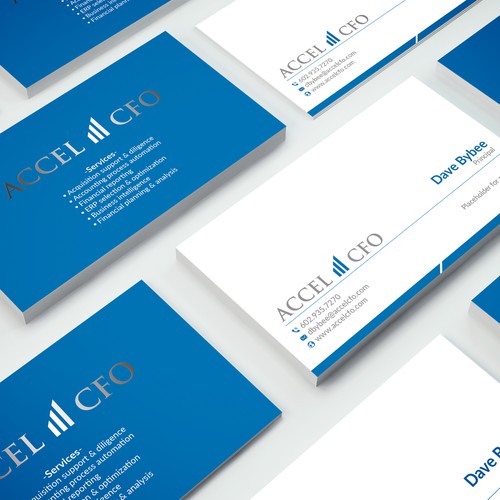 Outsourced CFO needs professional, soft-feel business card | Business ...
