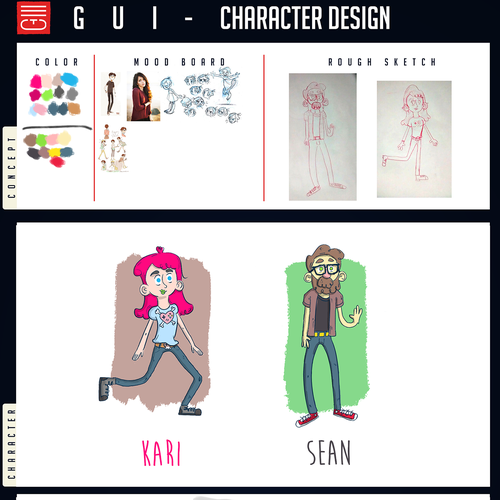 Create unique hero character illustrations for EventBoard campaign ...