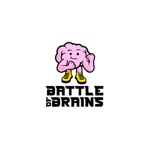 Create two humanized brains fighting against each other for the quiz ...