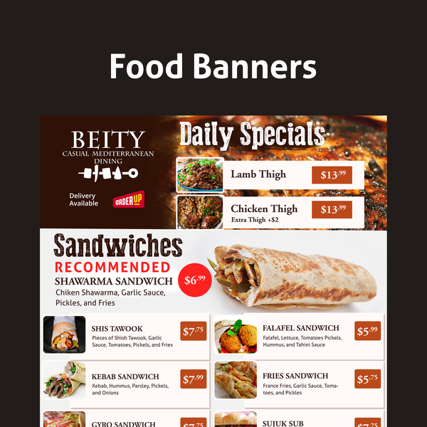 Design playful & modern animated banner graphic (gif) for food blog ...