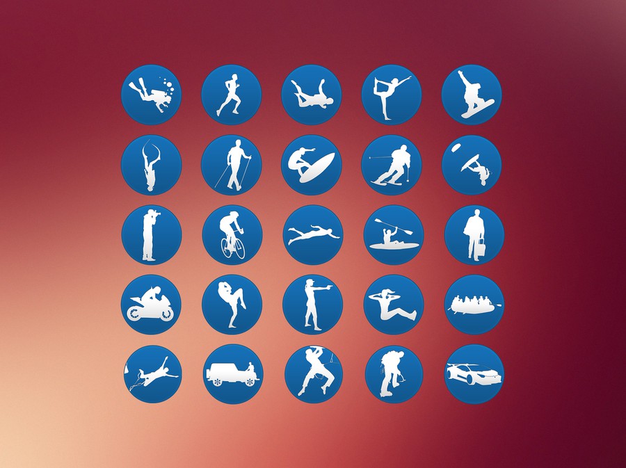 Simple Sport & Hobby Icons | Icon or button contest